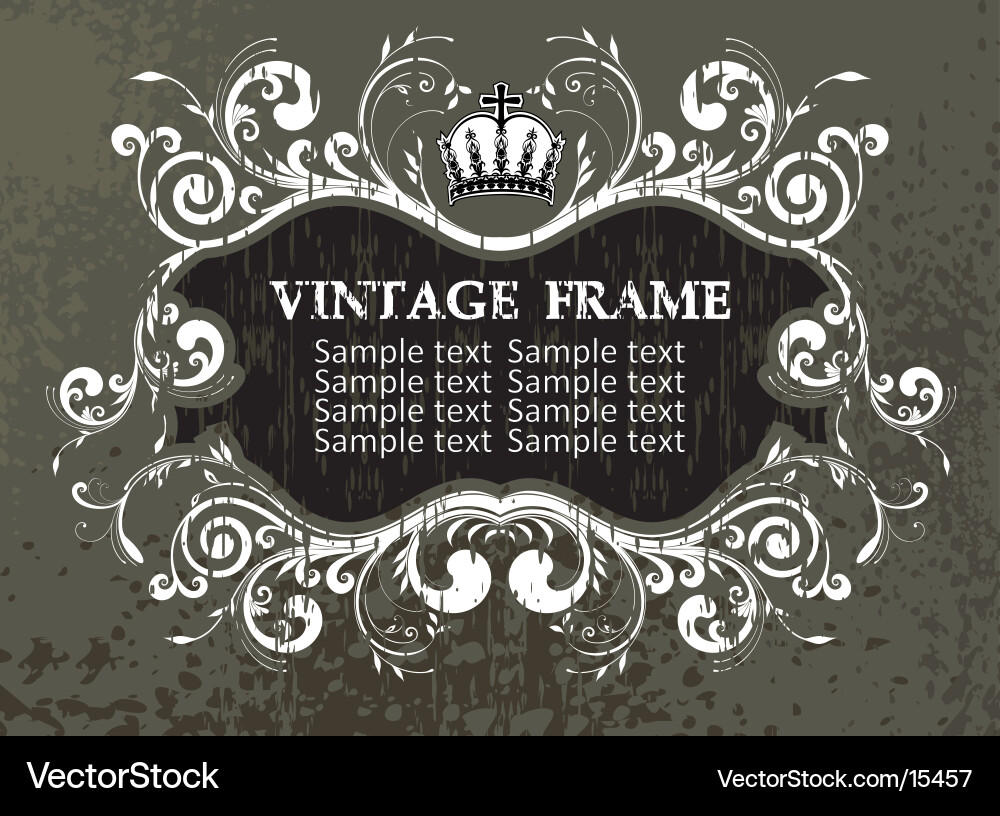 Vintage frame Royalty Free Vector Image - VectorStock