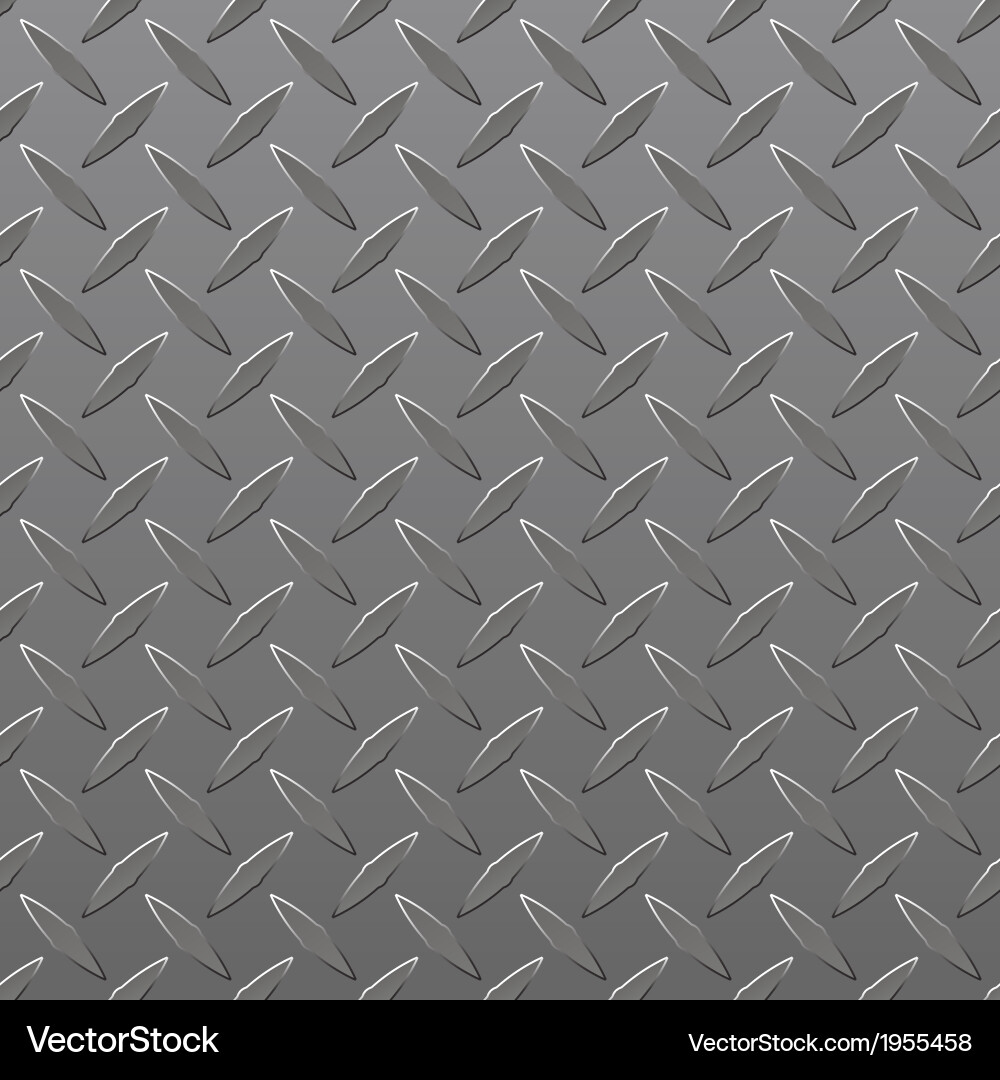 Diamond plated seamless metal sheet Royalty Free Vector