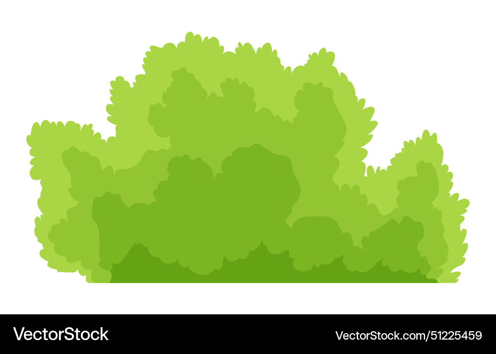 Bush icon cartoon forest or park shrubbery Vector Image