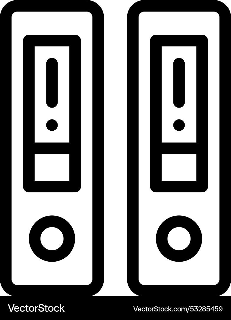 Documentation icon thin linear style design Vector Image Documentation icon thin linear style design Vector Image