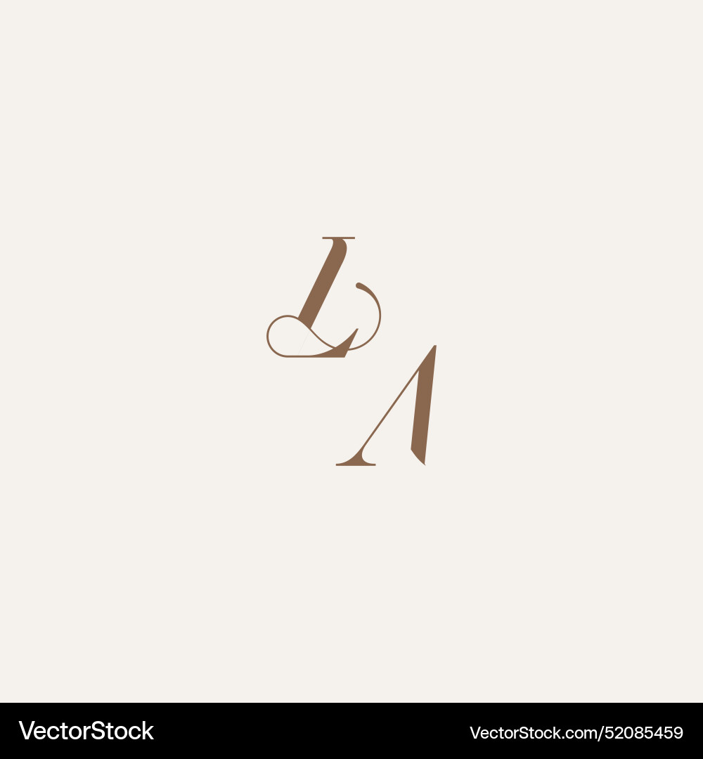 Luxury and elegant initial monogram logo letter Vector Image