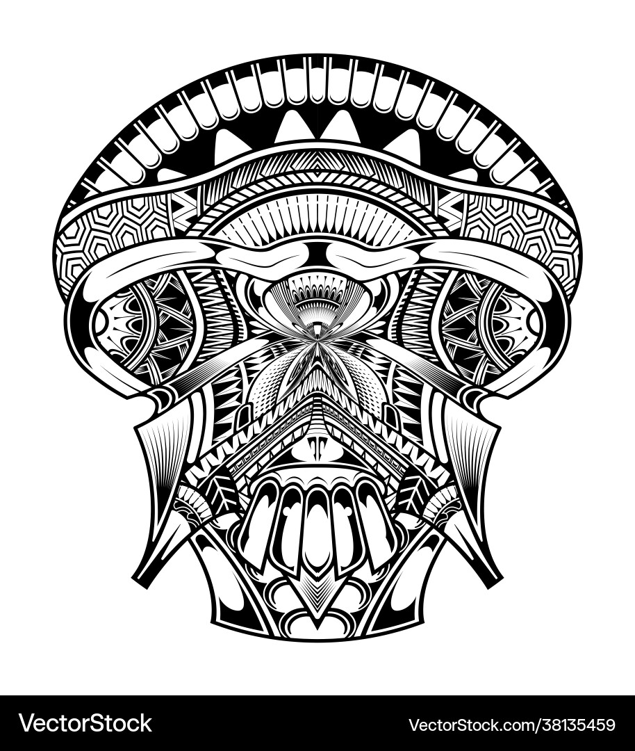 Tattoo abstract black arm template Royalty Free Vector Image