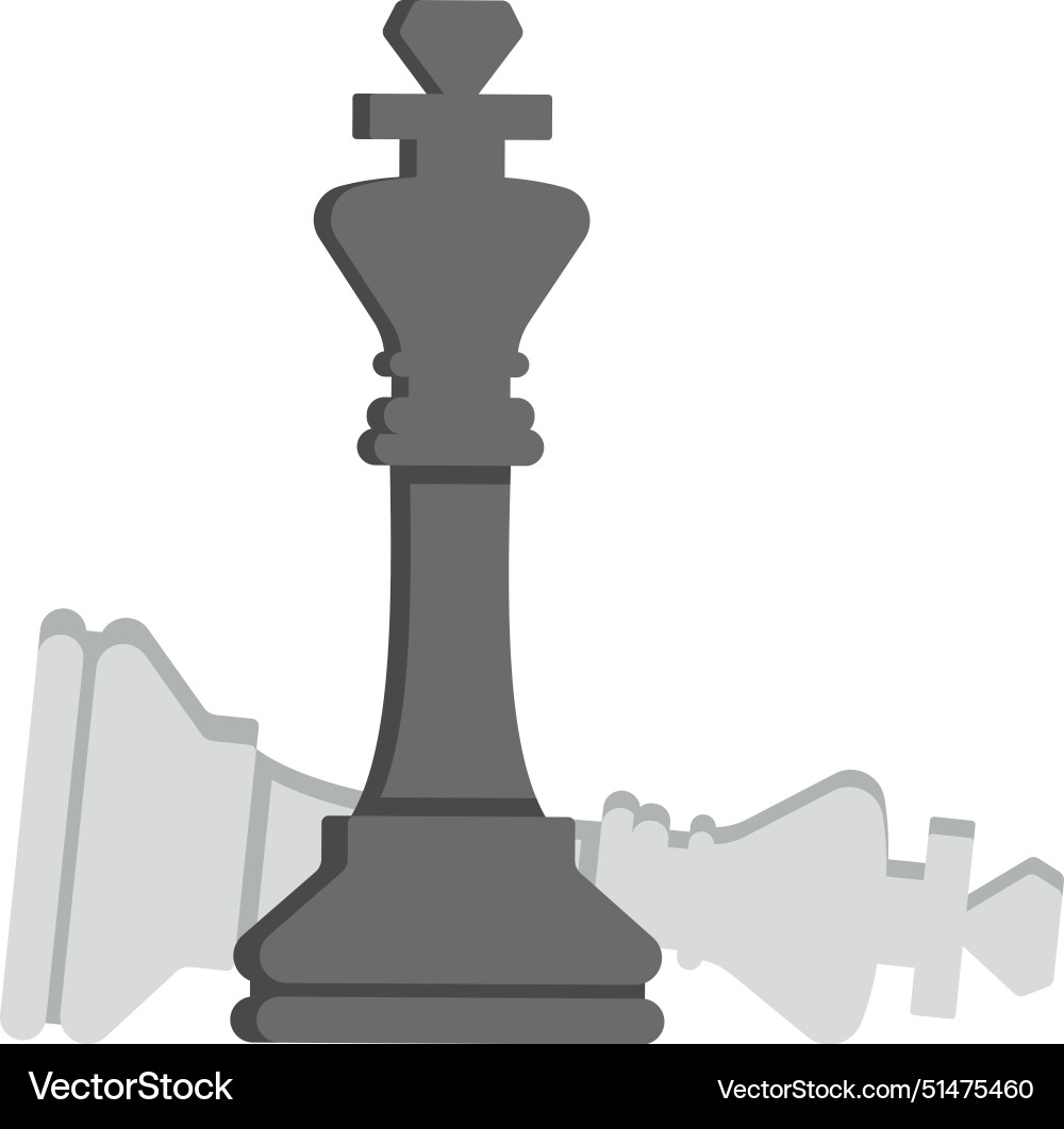 Business competition leadership concept chess bo Vector Image