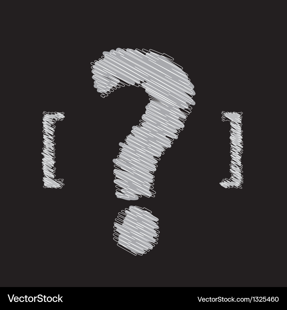 Question mark symbol design Royalty Free Vector Image