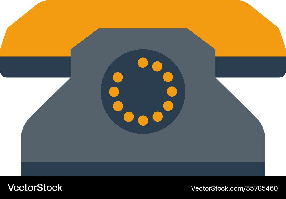 Retro telephone icon Royalty Free Vector Image