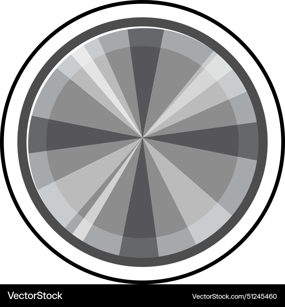 Turn dial knob cartoon Royalty Free Vector Image