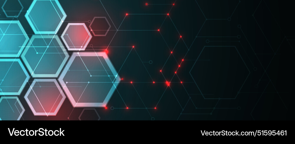 Abstract computer technology background network Vector Image