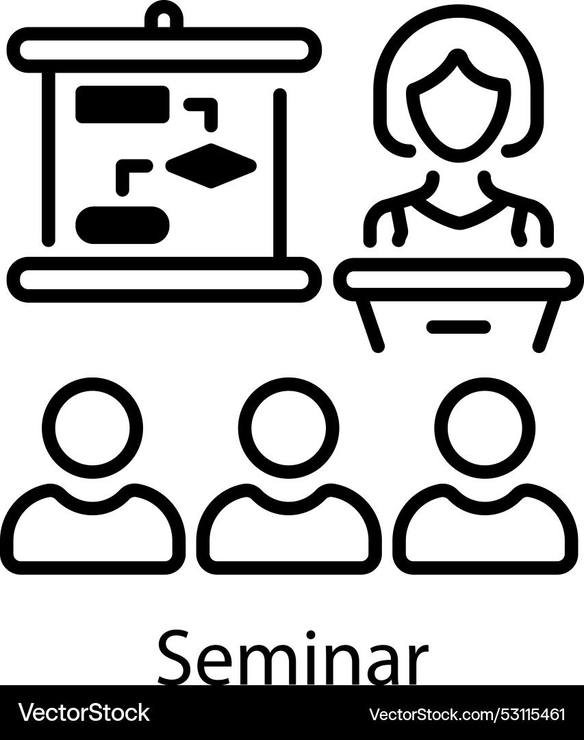 Seminar Royalty Free Vector Image - VectorStock
