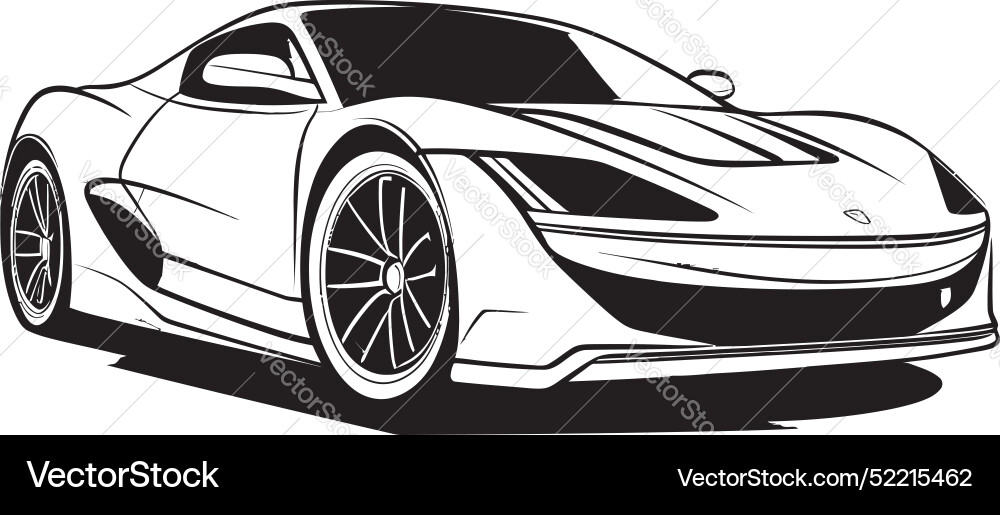 Future dynamics concept sports car emblematic Vector Image