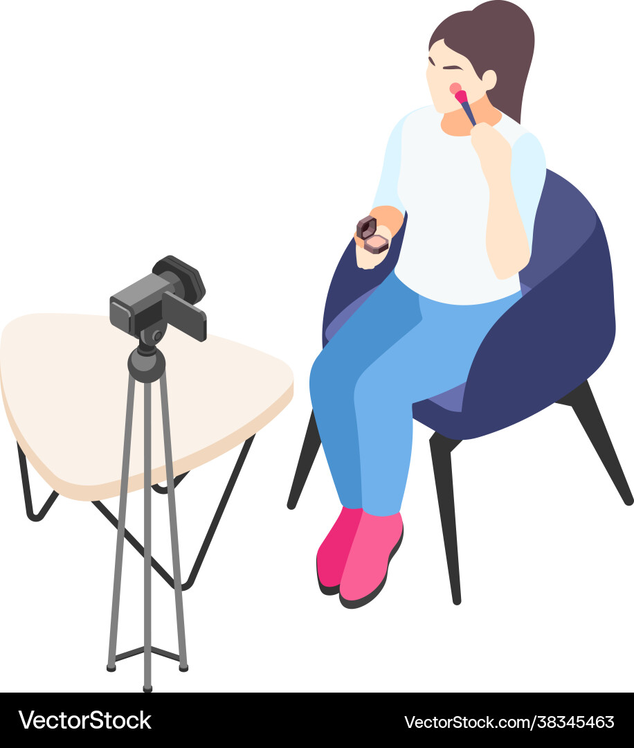 Beauty blogger icon Royalty Free Vector Image - VectorStock