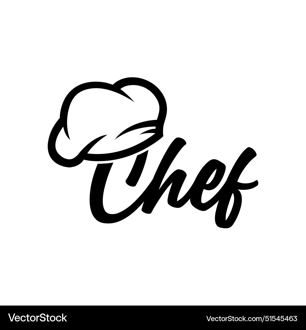 Chef hat logo and icon design template Royalty Free Vector