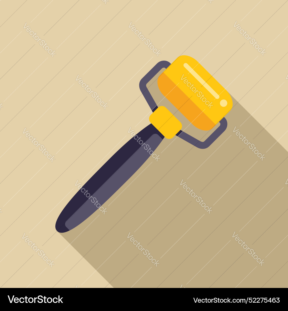 Derma roller showing microneedling rejuvenation Vector Image