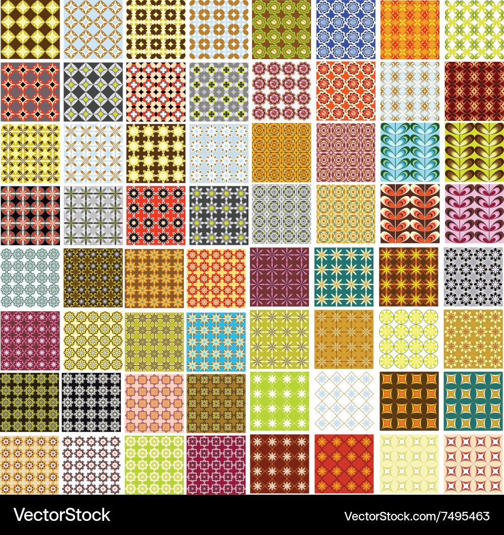 Patterns mega set Royalty Free Vector Image - VectorStock