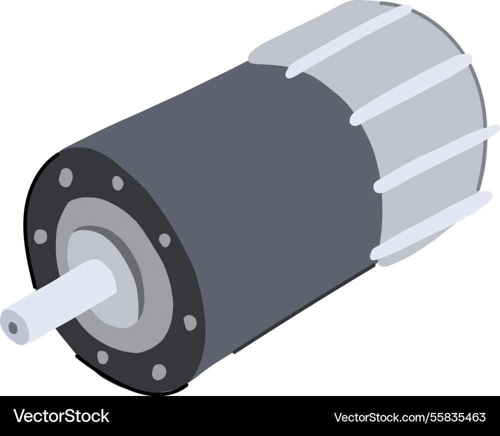 Power electric motor cartoon Royalty Free Vector Image