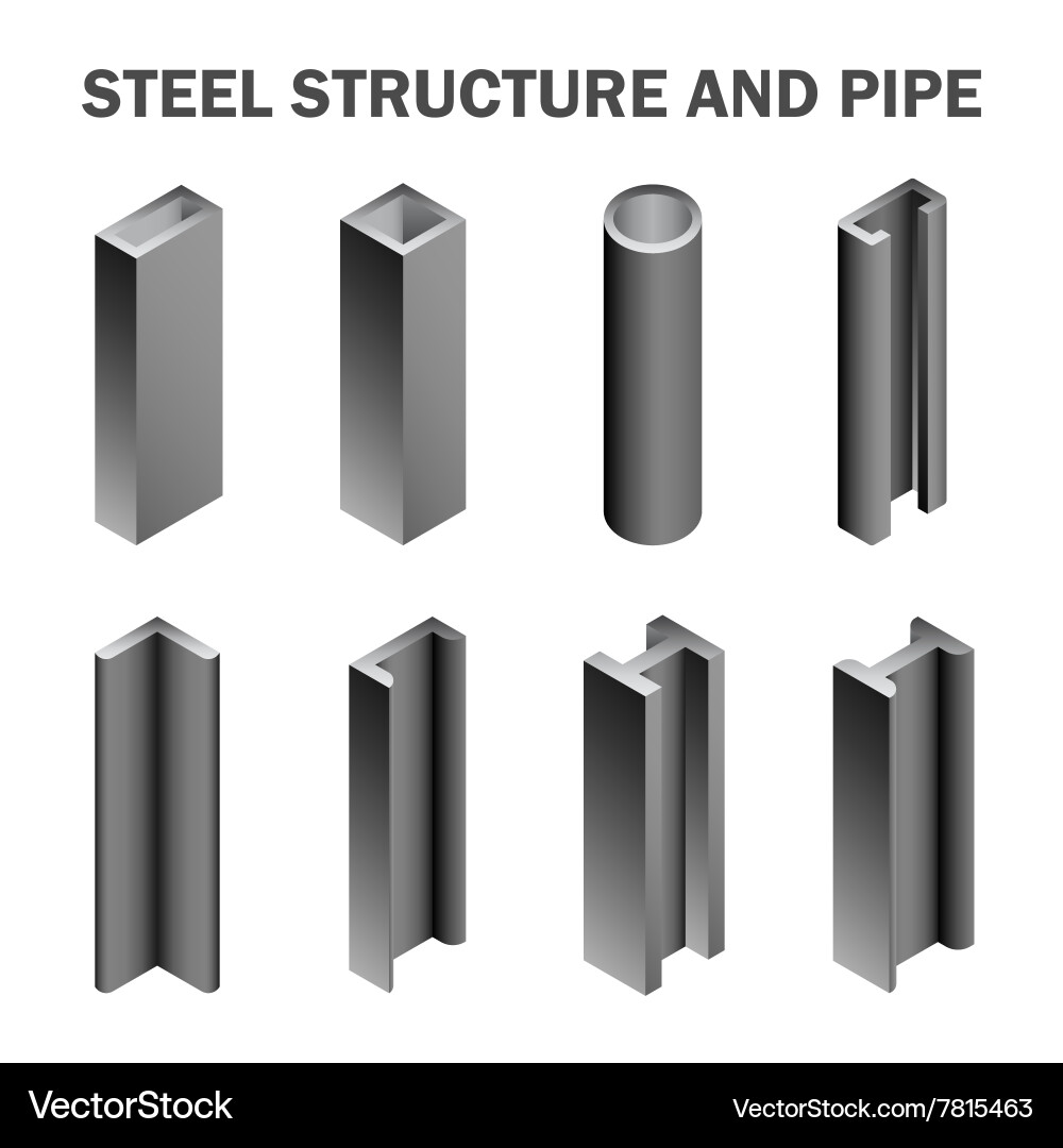 Steel structure Royalty Free Vector Image - VectorStock