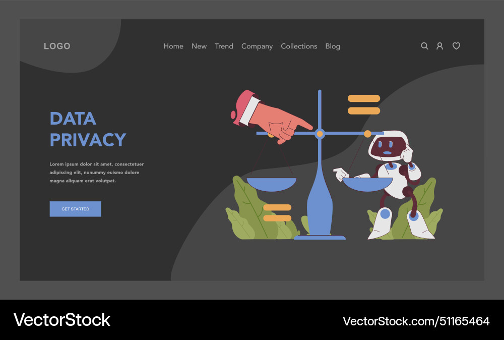 Bias control concept flat Royalty Free Vector Image