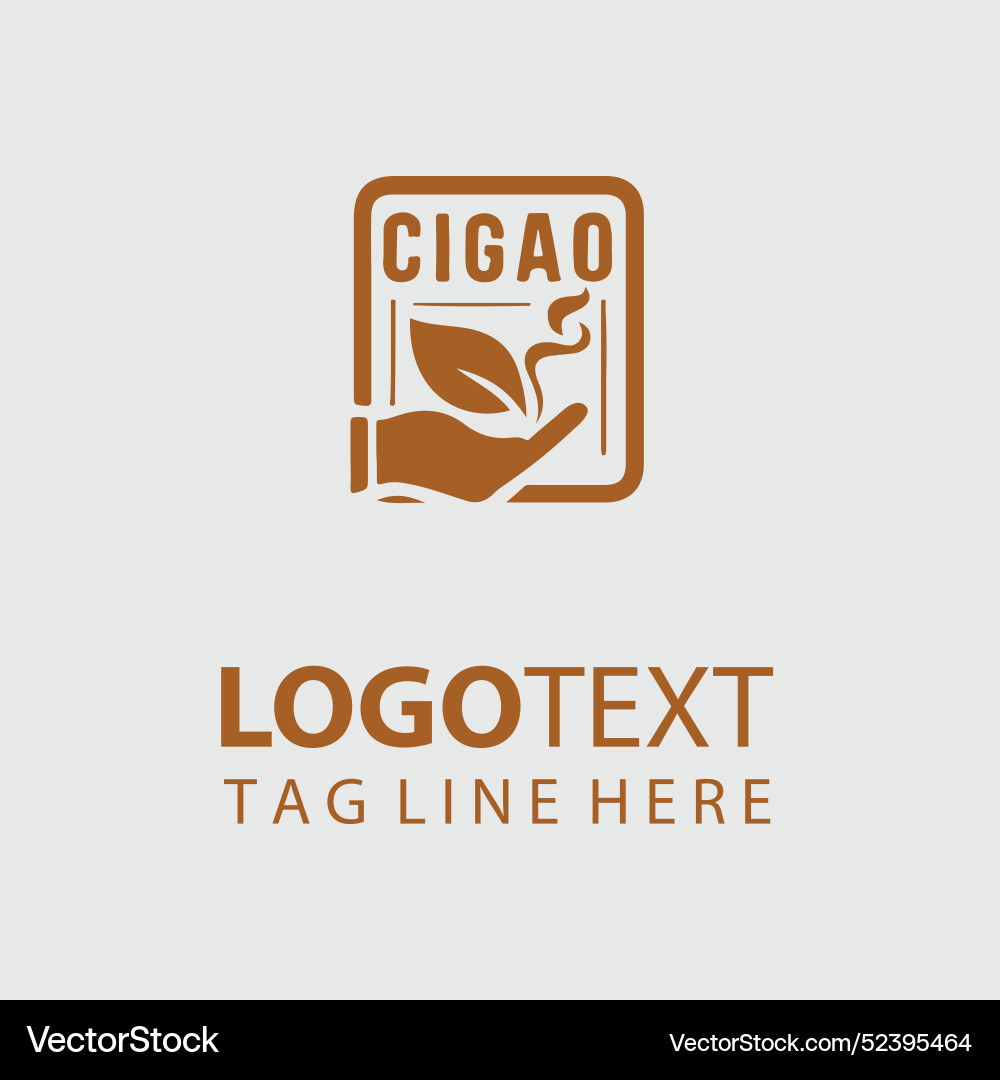 Cigar logo Royalty Free Vector Image - VectorStock