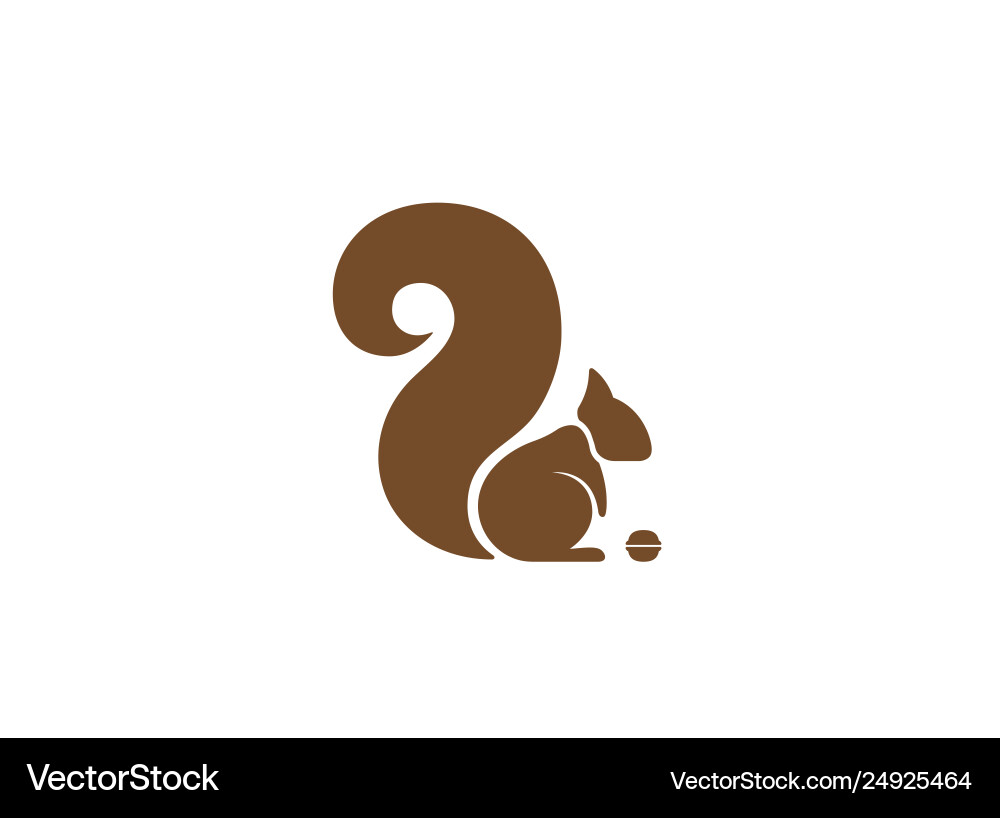 Cute Squirrel Logo Royalty Free Vector Image - VectorStock