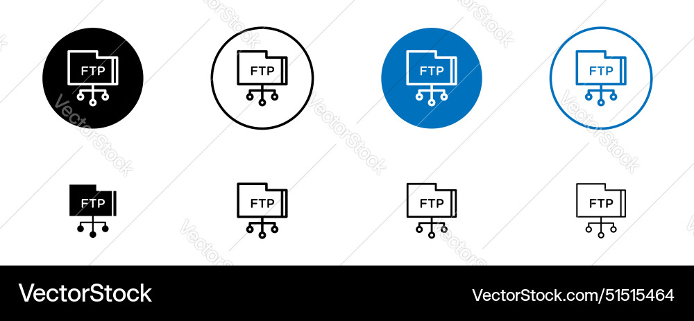 Ftp icon Royalty Free Vector Image - VectorStock