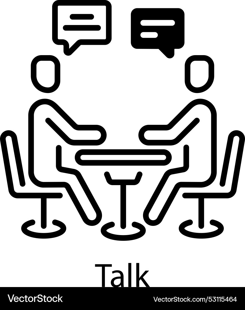 Talk Royalty Free Vector Image - VectorStock