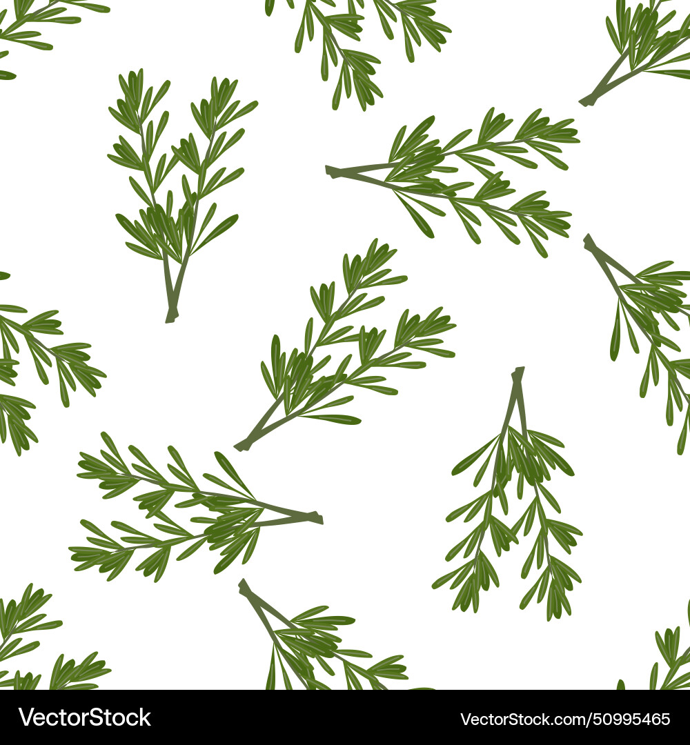Fresh herbs and spices seasonings seamless pattern