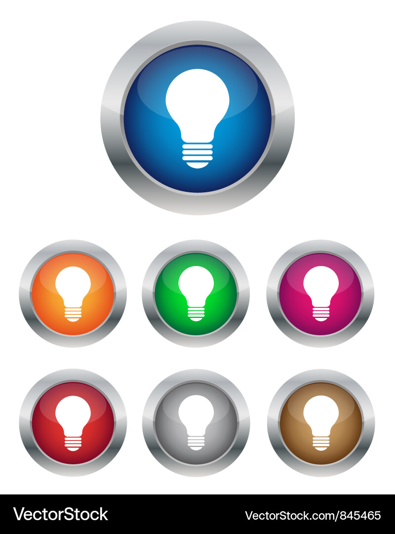 Lamp buttons Royalty Free Vector Image - VectorStock