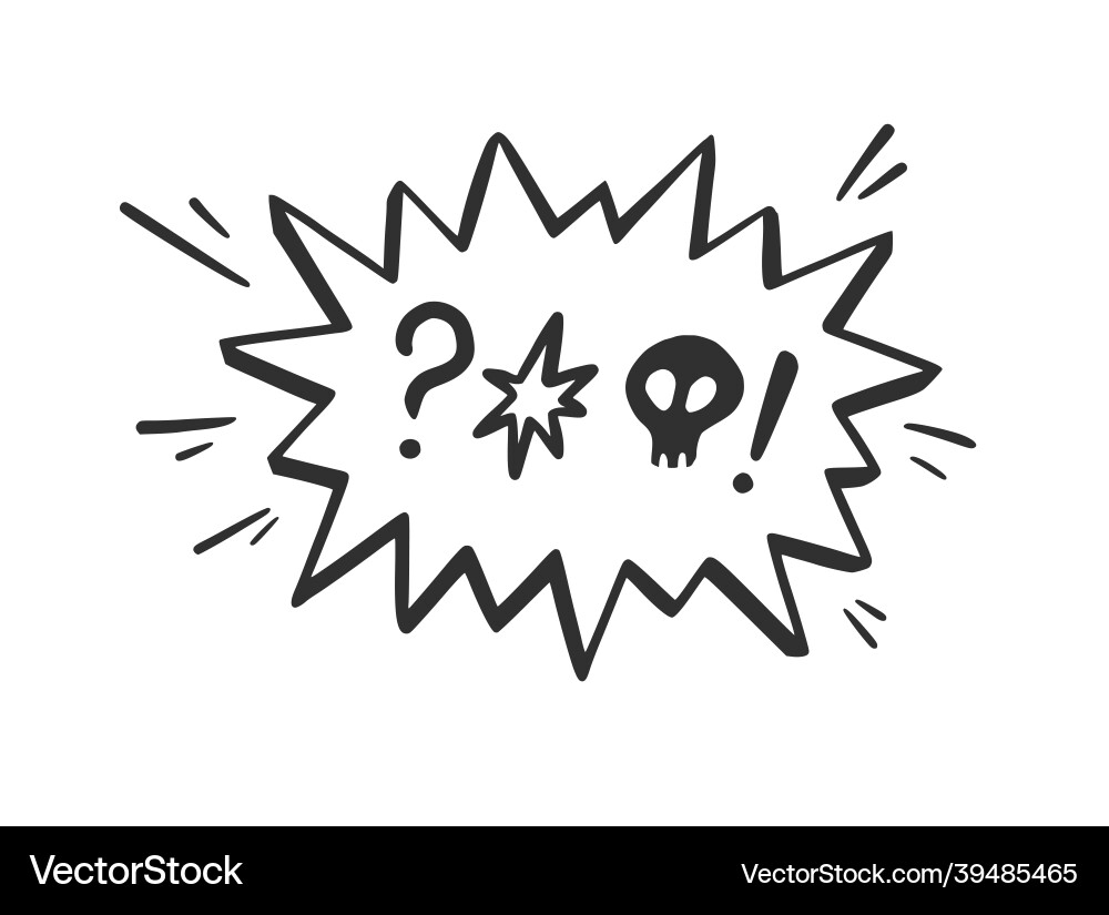 Swear word speech bubble Royalty Free Vector Image