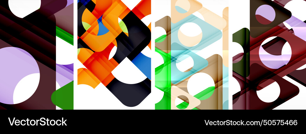 Abstract background set featuring captivating Vector Image