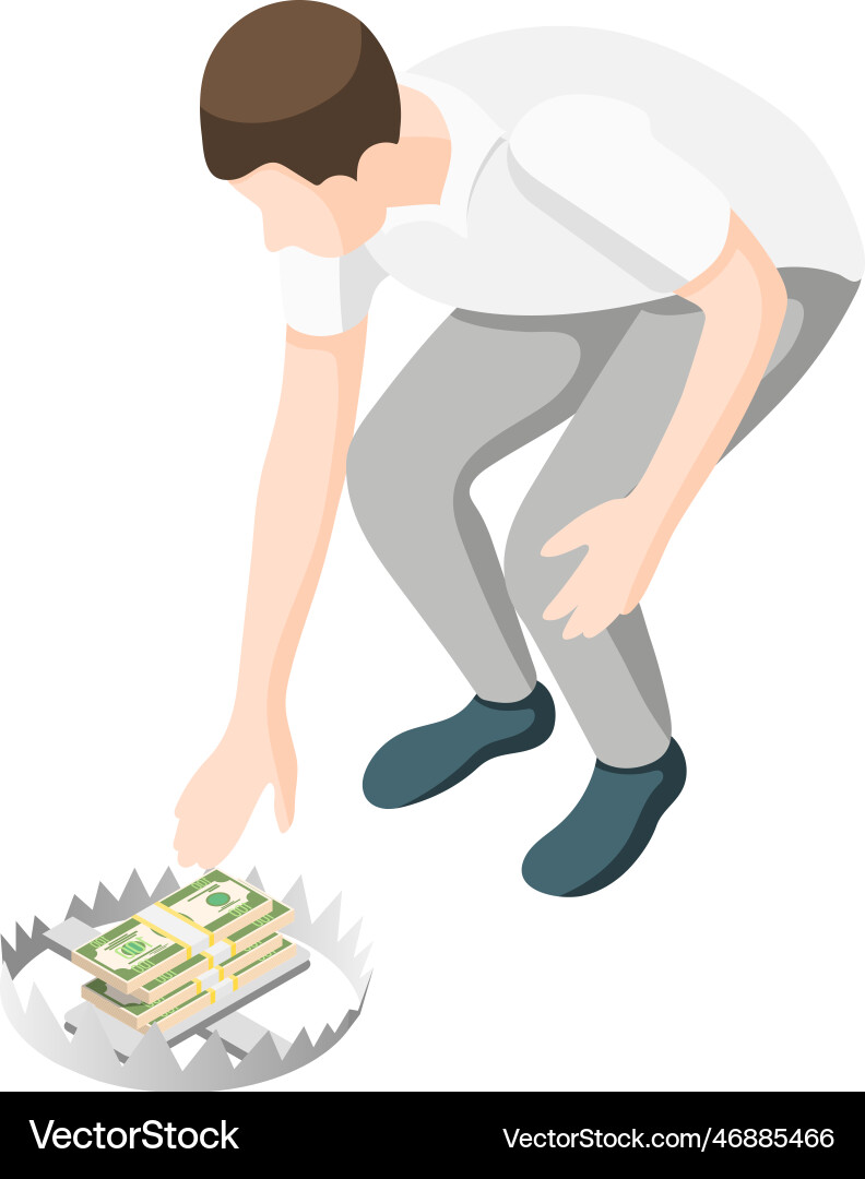 Financial Trap Concept Royalty Free Vector Image