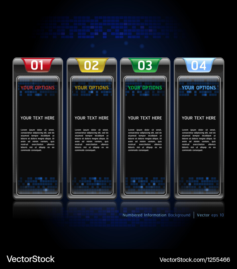 Modern Step Options Layout Royalty Free Vector Image