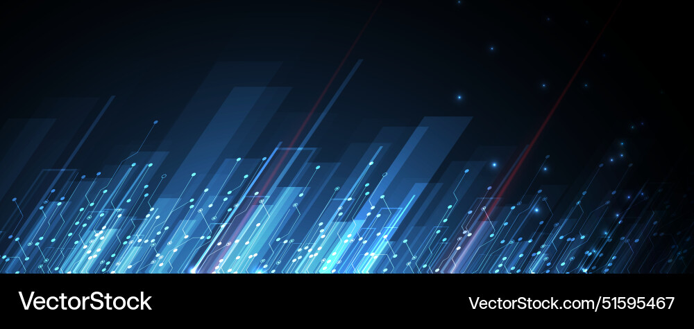 Abstract computer technology background network Vector Image