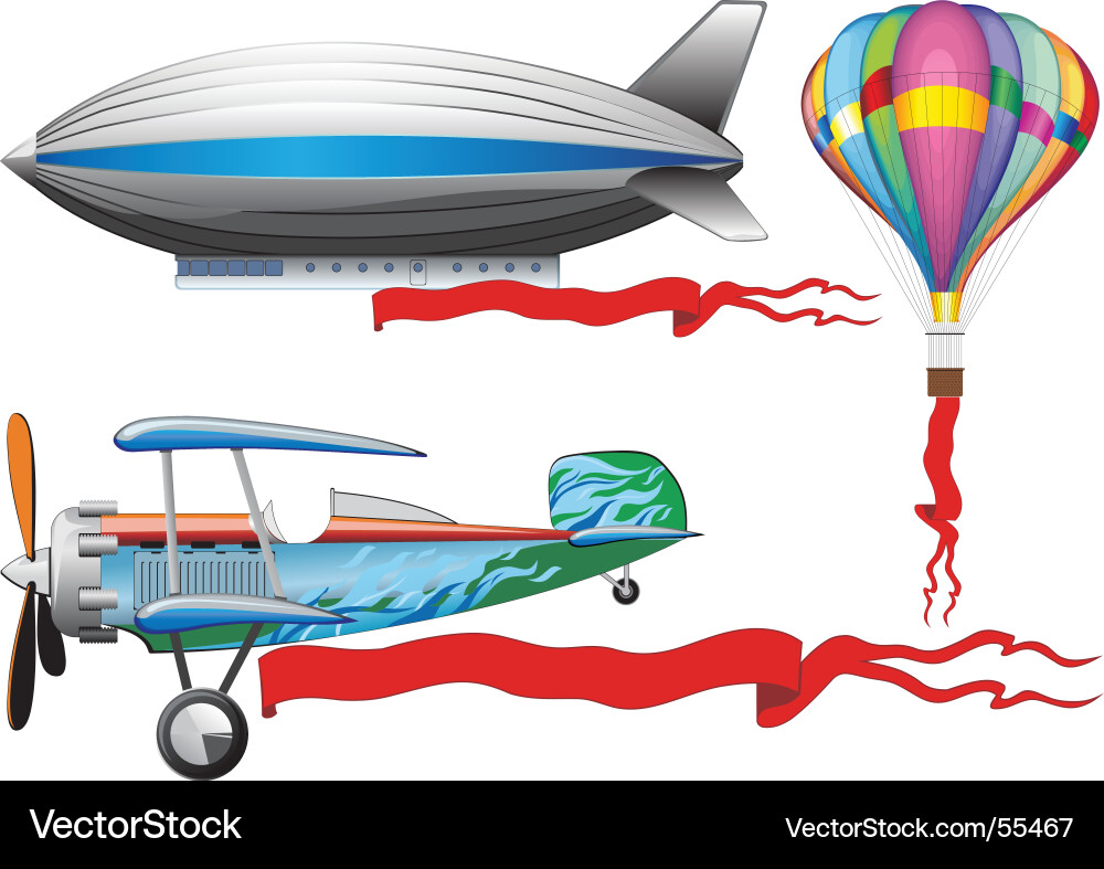 Airship Royalty Free Vector Image - VectorStock
