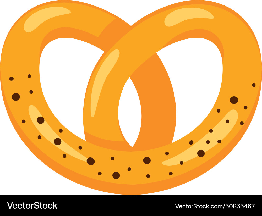 Pretzel salt snack Royalty Free Vector Image - VectorStock