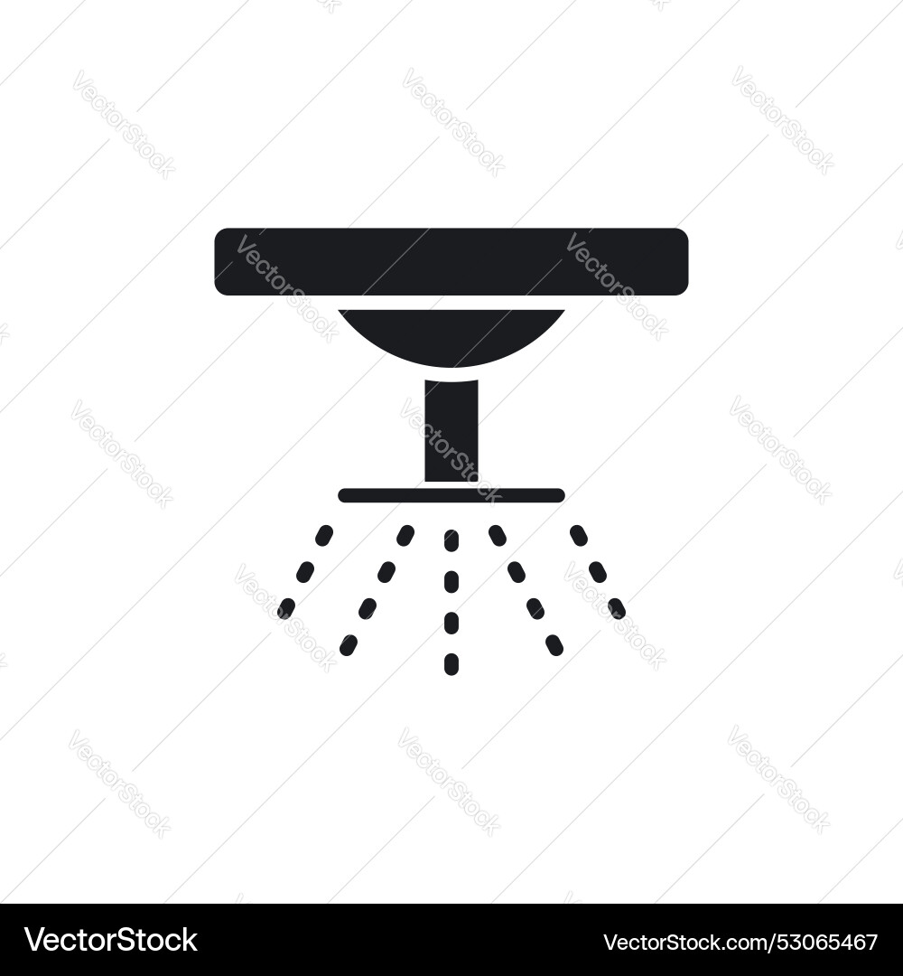Sprinkler icon isolated on white background Vector Image