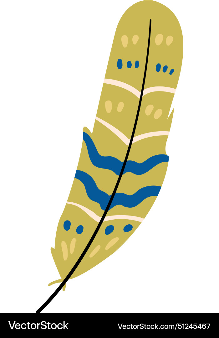 Texture feather exotic bird cartoon Royalty Free Vector