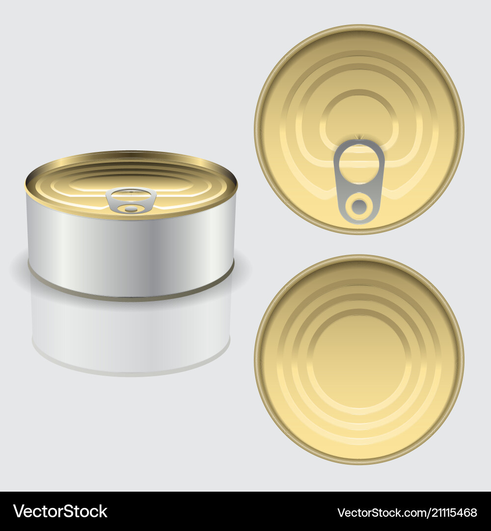 Food can template Royalty Free Vector Image - VectorStock
