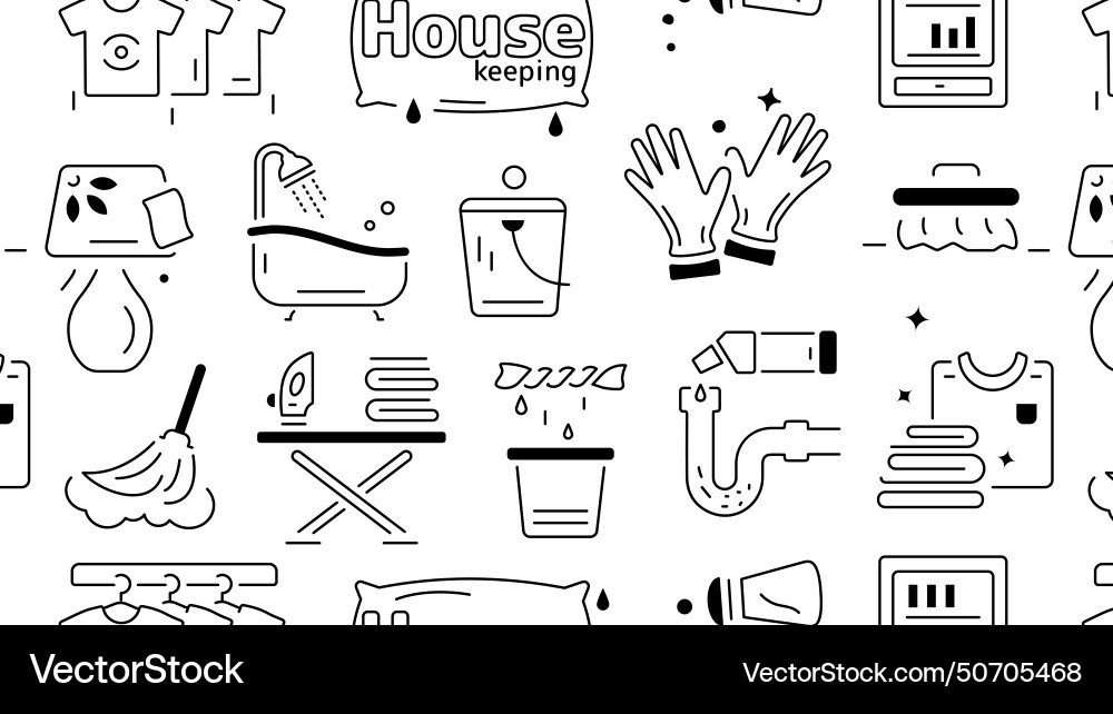 Housekeeping background Royalty Free Vector Image
