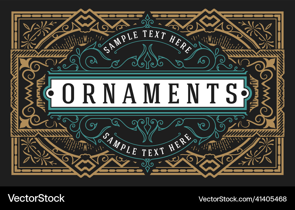 Western card with vintage style Royalty Free Vector Image