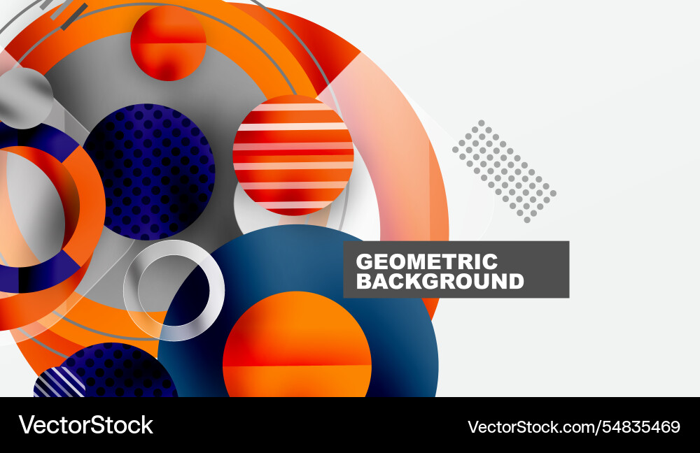 Abstract background - layered geometric shapes Vector Image