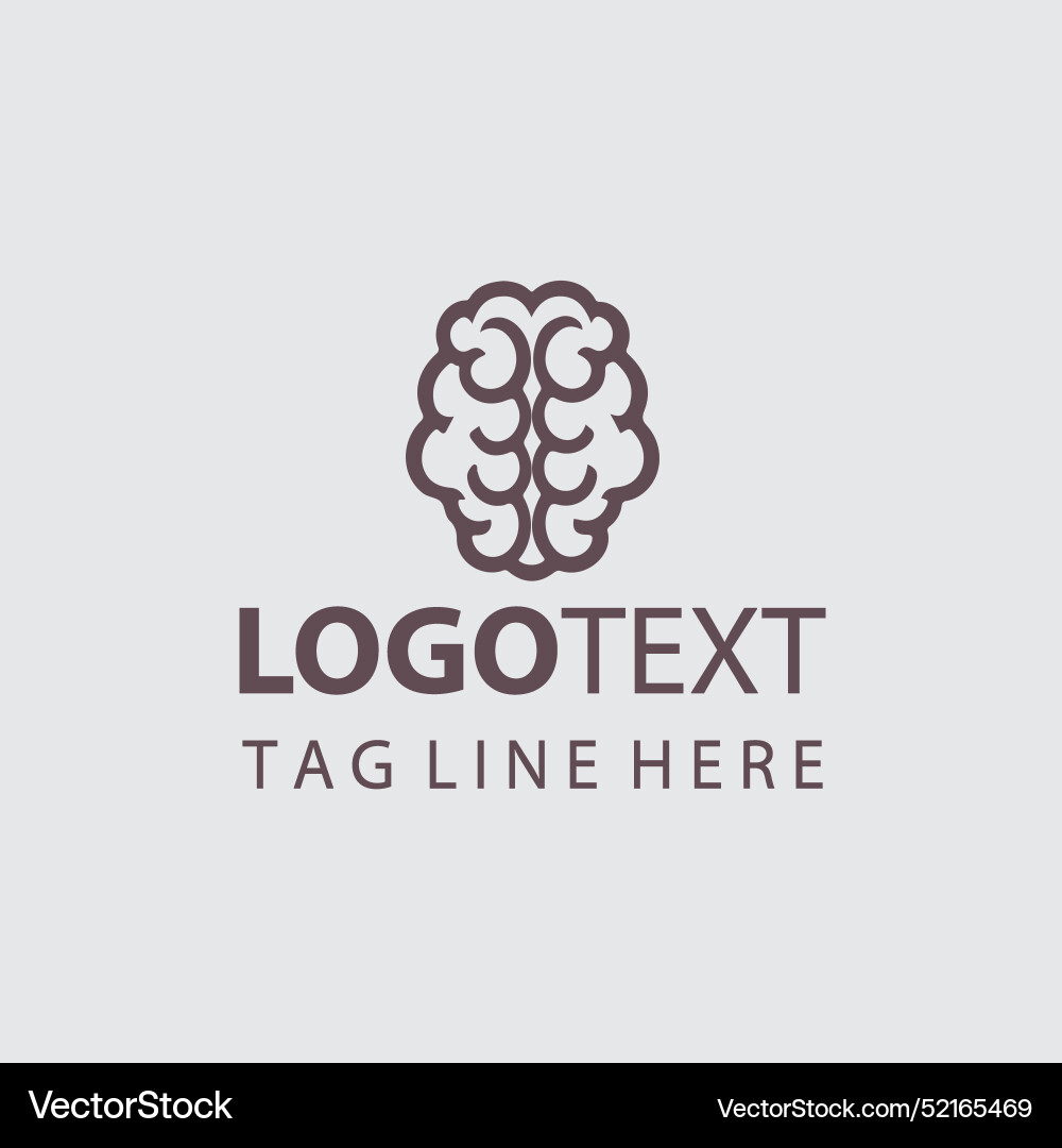 Brain logo Royalty Free Vector Image - VectorStock
