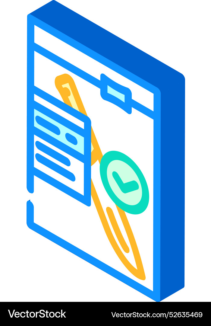 Corroborating evidence crime isometric icon Vector Image