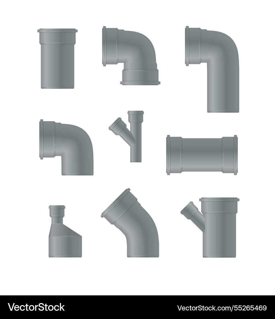 Plastic pipe industry pipeline waste pipes Vector Image