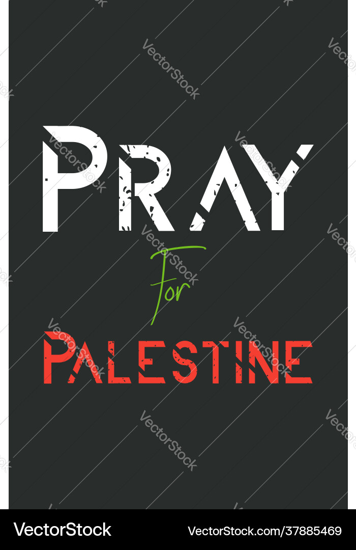 Pray for palestine background poster Royalty Free Vector
