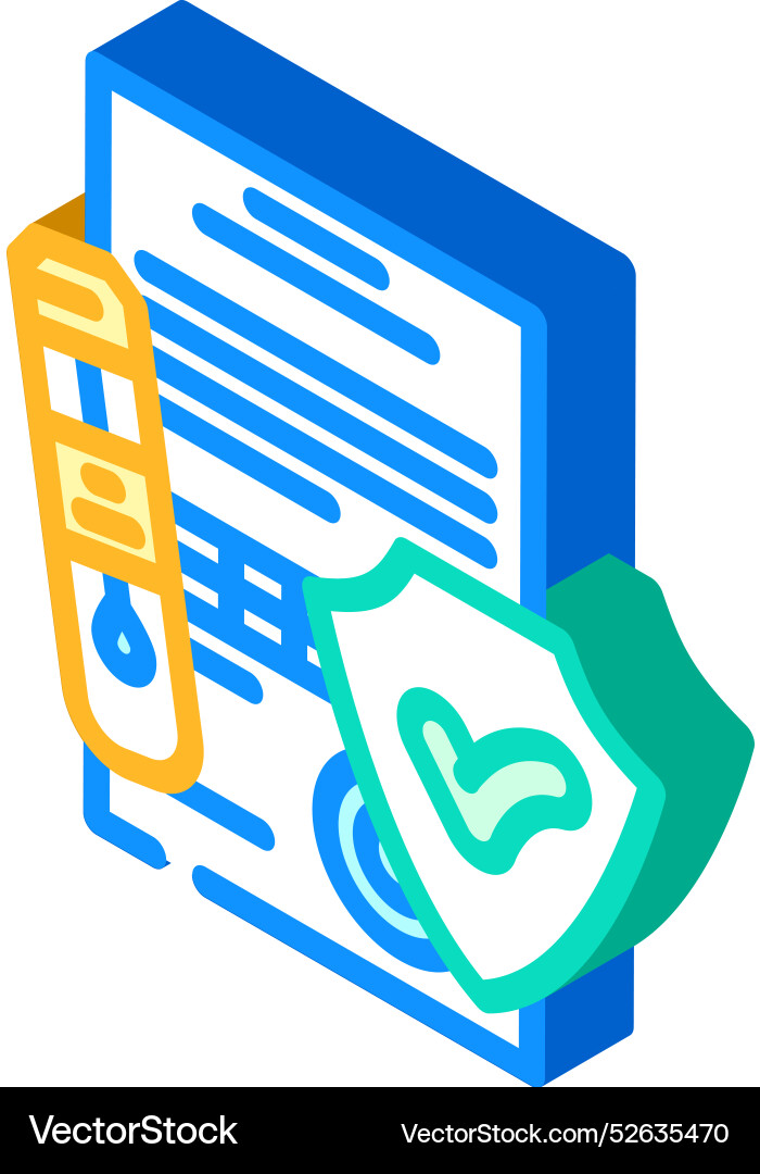 Exculpatory evidence crime isometric icon Vector Image