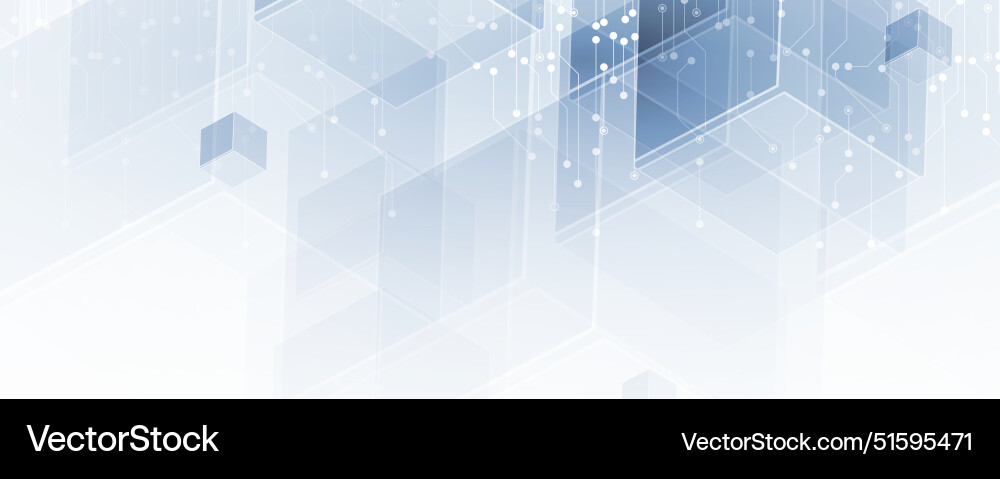 Abstract computer technology background network Vector Image