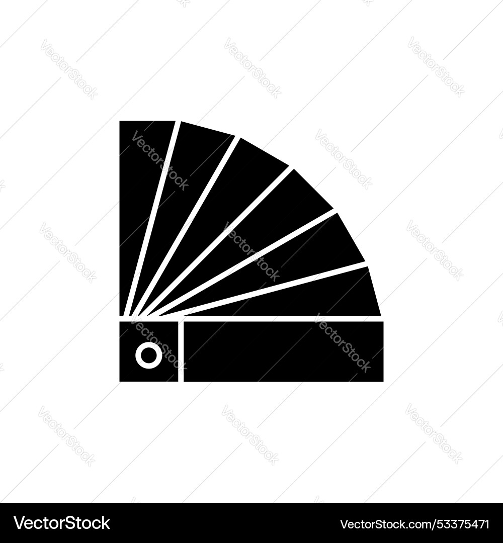 Color swatch icon setpantone symbol Royalty Free Vector