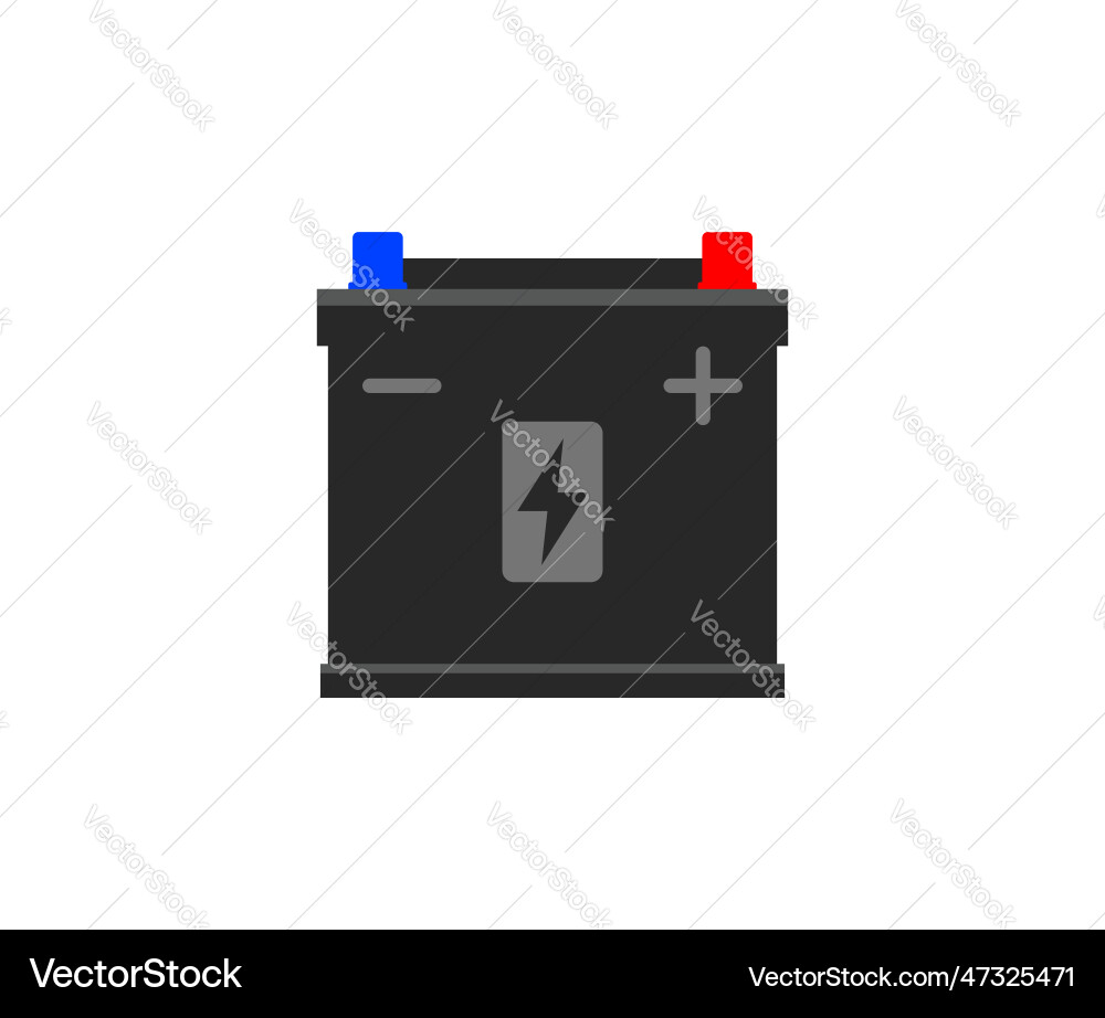 Simple car battery icon Royalty Free Vector Image