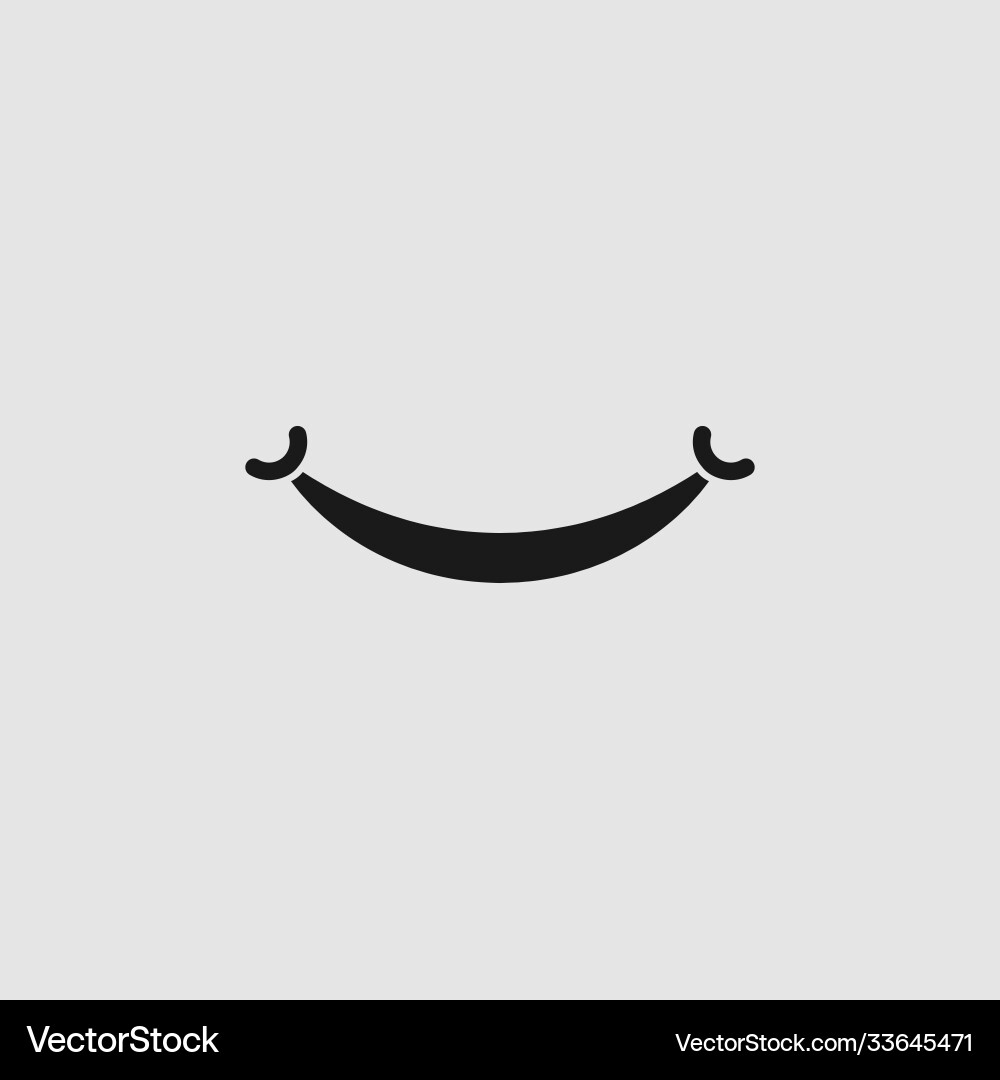 Smile template design Royalty Free Vector Image