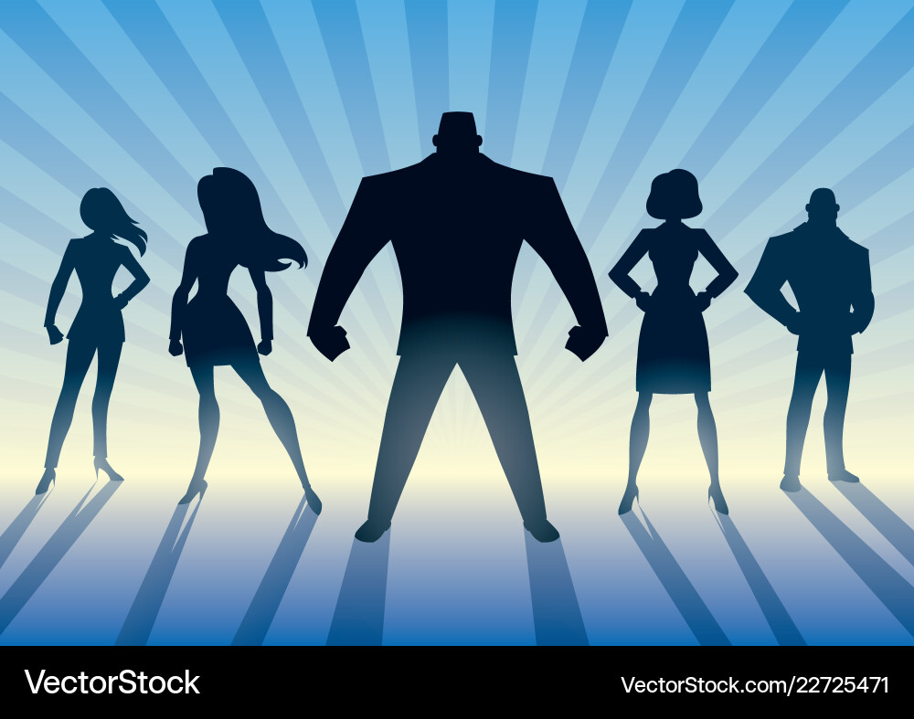 Super business team Royalty Free Vector Image - VectorStock
