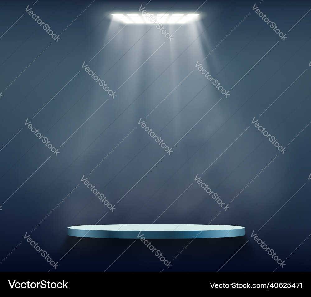 Template podium or pedestal for presentation Vector Image